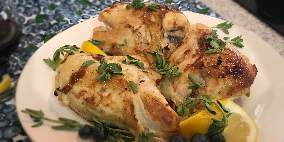 Roasted Chicken with Blueberry Sauce - Farm Monitor