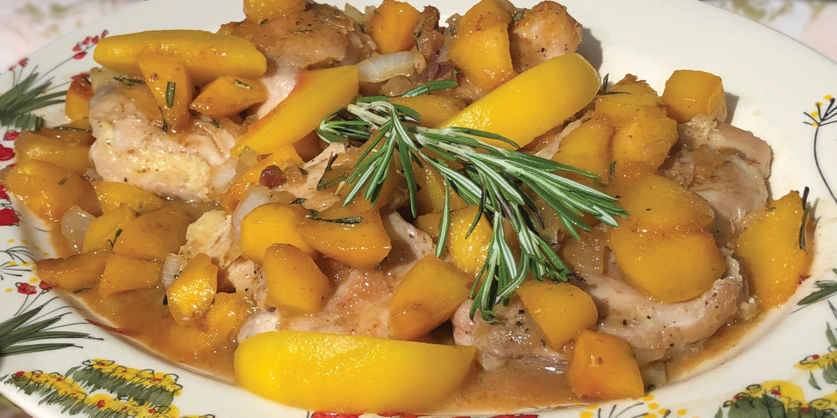 One Skillet Peach Glazed Chicken - Farm Monitor